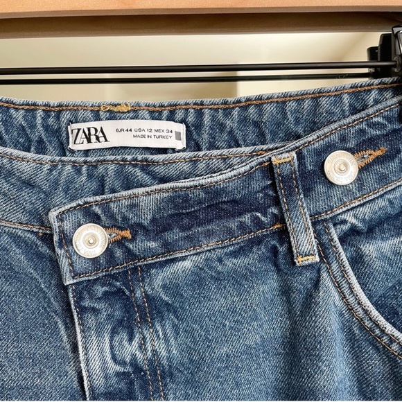 Zara | Jeans | Zara Crossover Straight Leg Jeans Blogger Fave Medium ...
